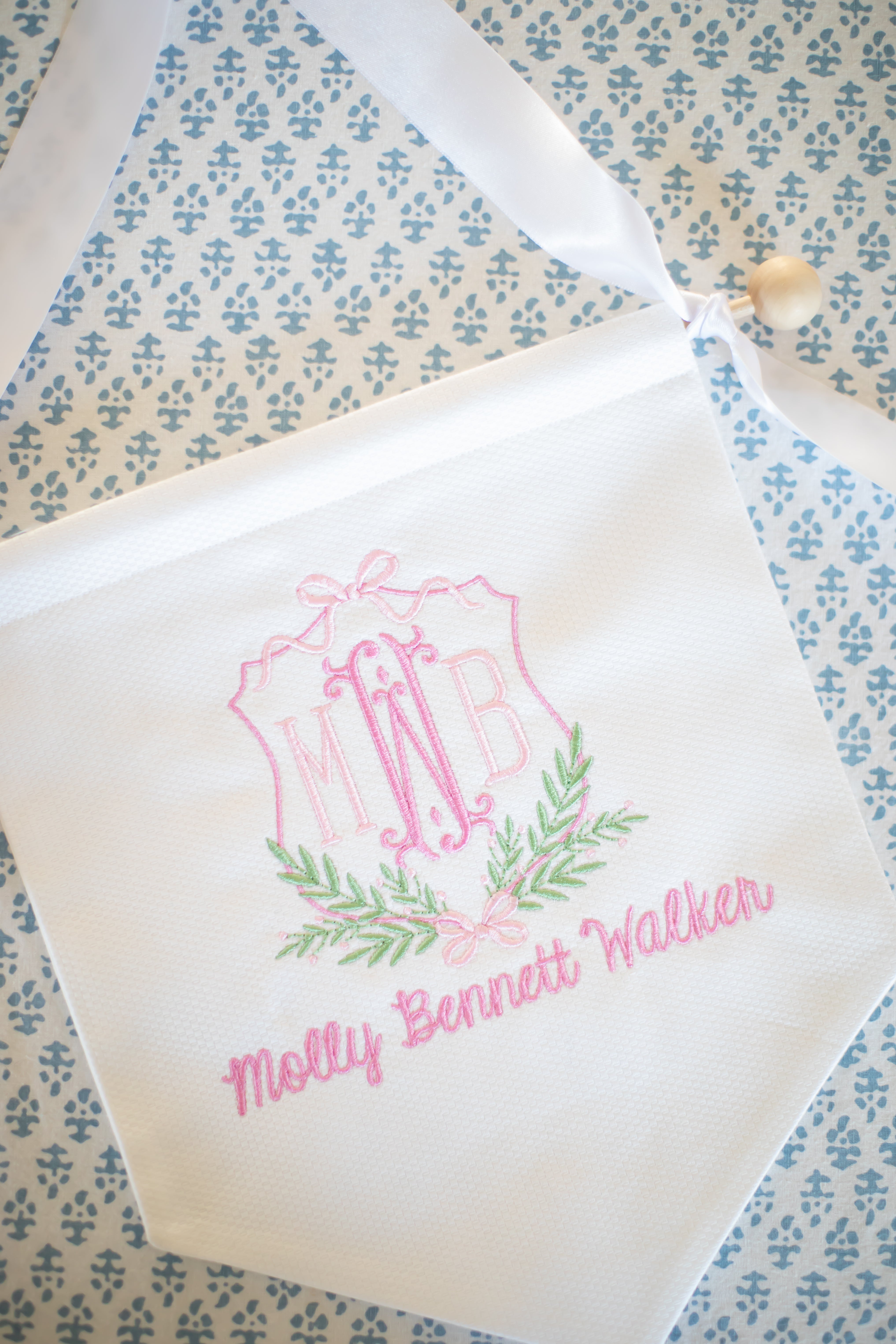 Monogram Crest Baby Name Banner – C. Fazel