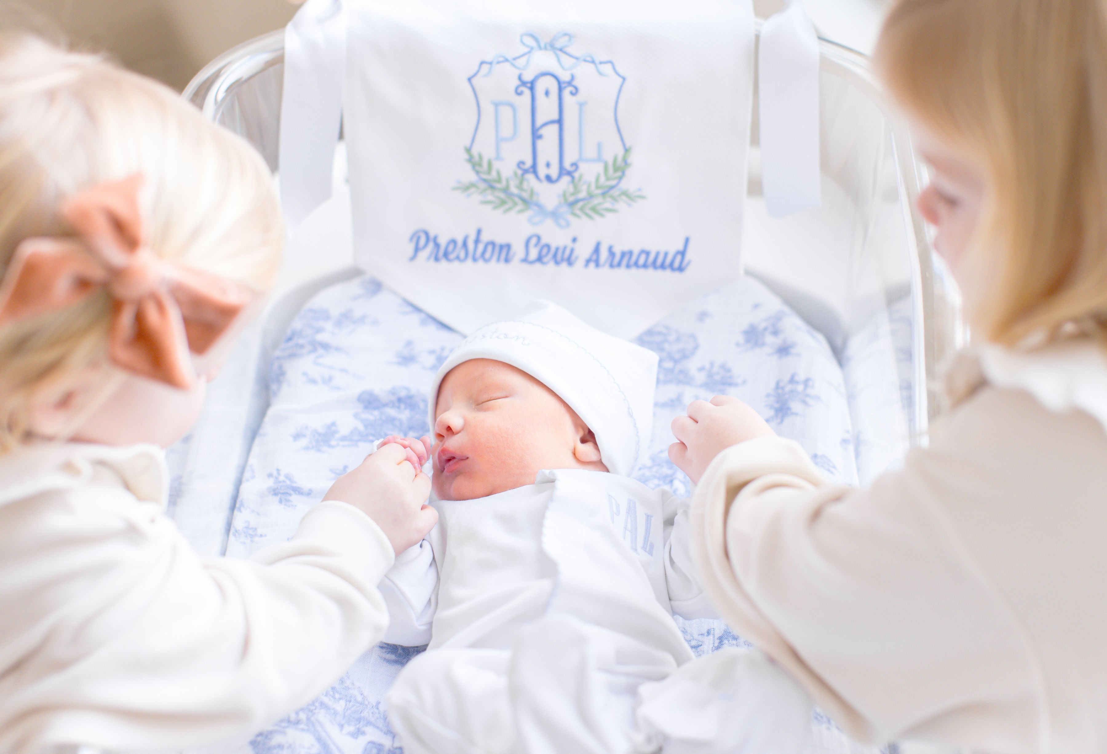 Monogram Crest Baby Name Banner – C. Fazel